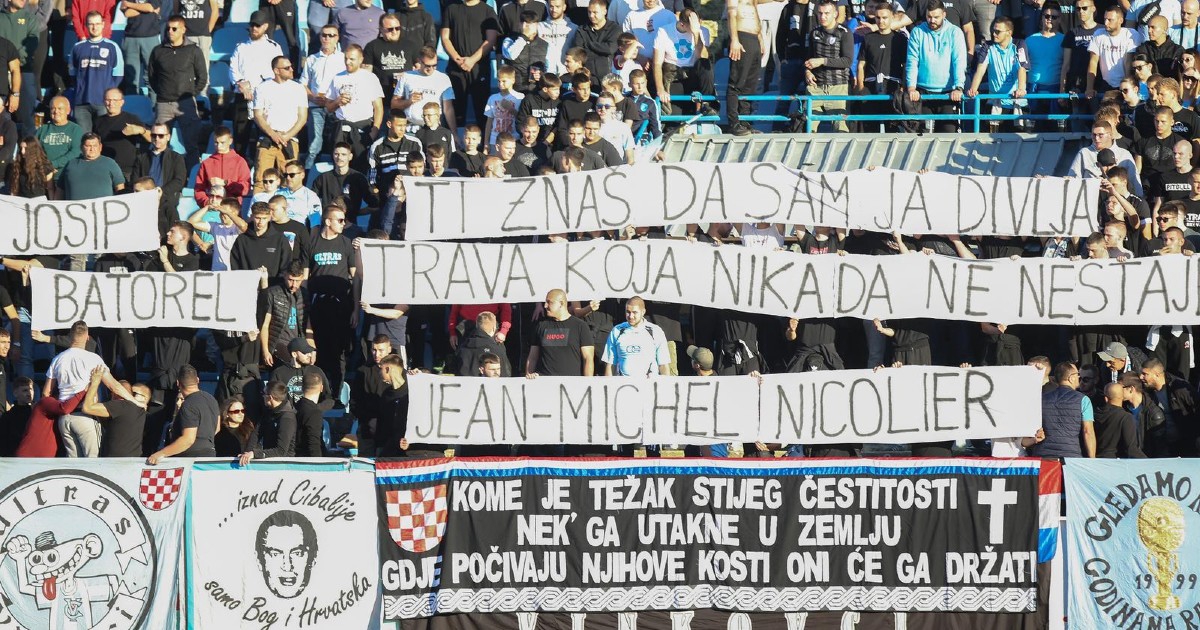 Pogledajte transparent ultrasa u Vinkovcima posvećen Jeanu-Michelu ...