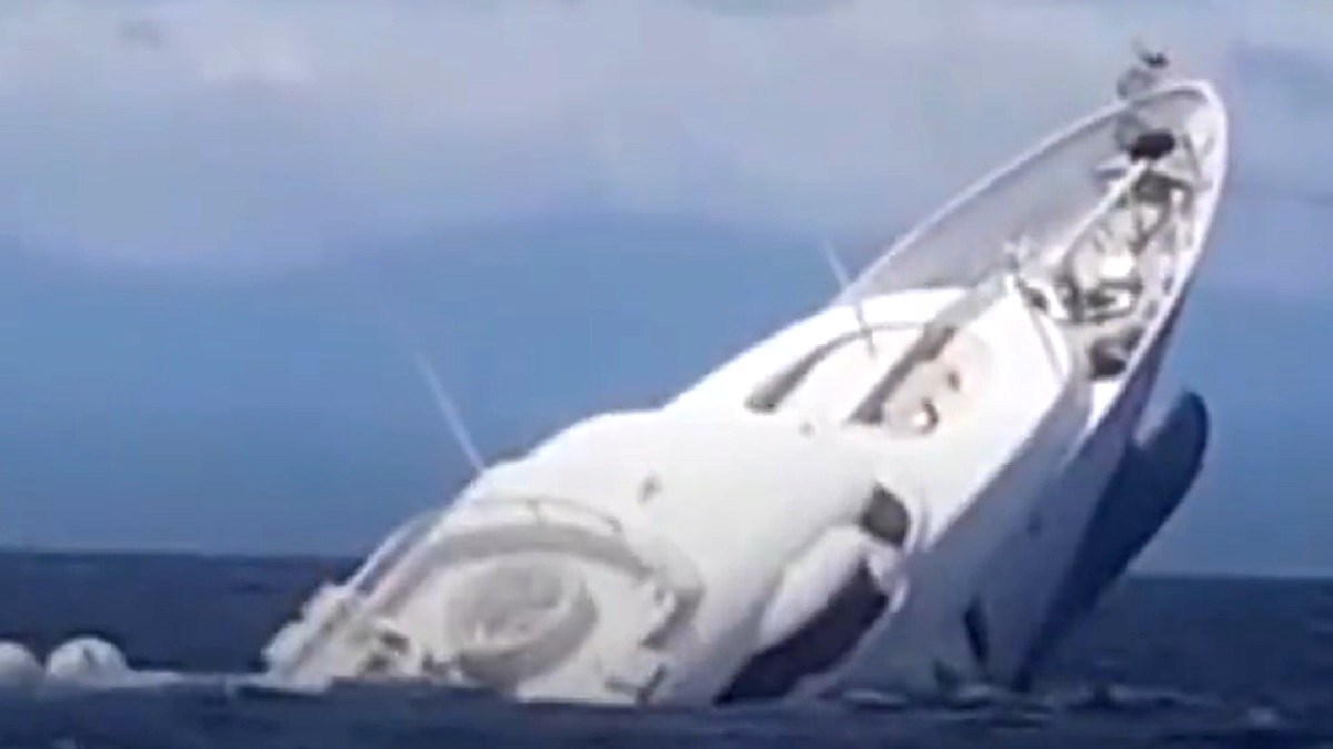 VIDEO Jahta potonula u Sredozemnom moru kod Italije - Index.hr