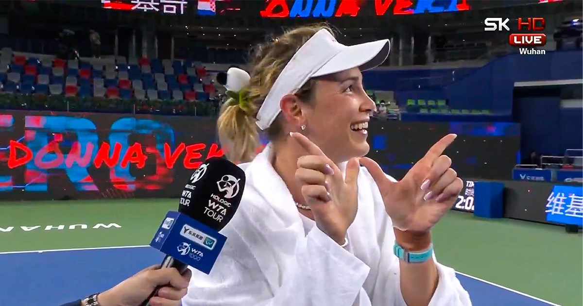 VIDEO Donna Vekić nakon pobjede u kameru pokazala slovo W. Evo zašto ...