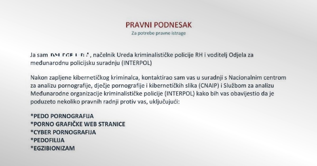 Nova prevara. Ljudi dobiju mail da su optuženi za pedofiliju, javila se ...