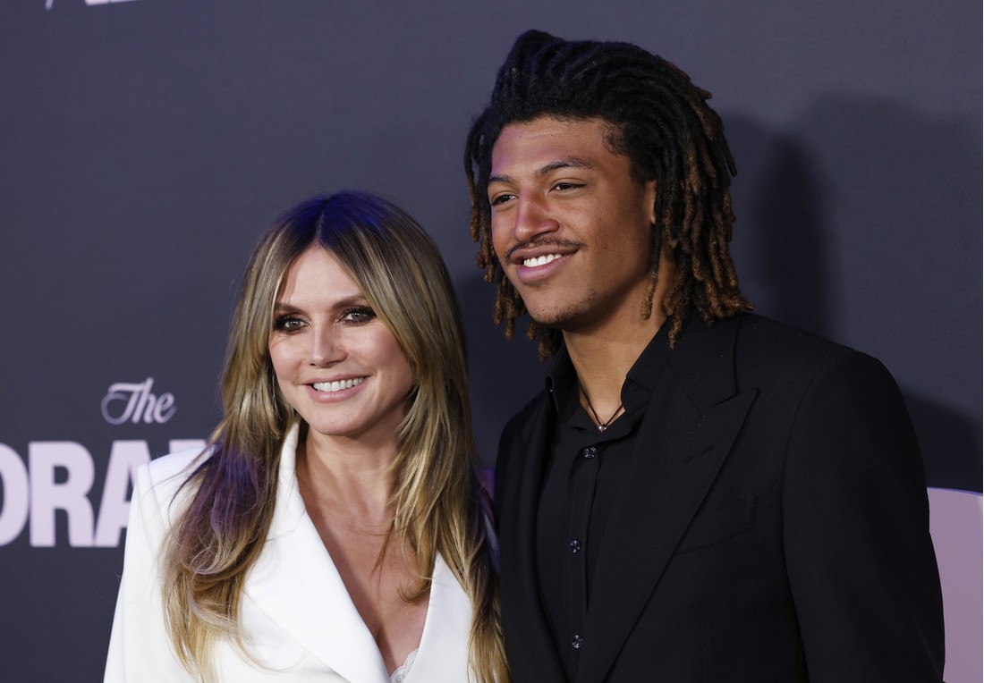 Heidi Klum i sin Henry Samuel pozirali zajedno na premijeri filma u New ...