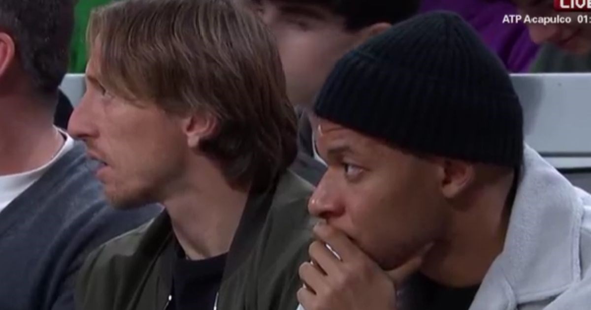VIDEO Modrić i Mbappe iz prvog reda gledaju košarkaški El Clasico ...