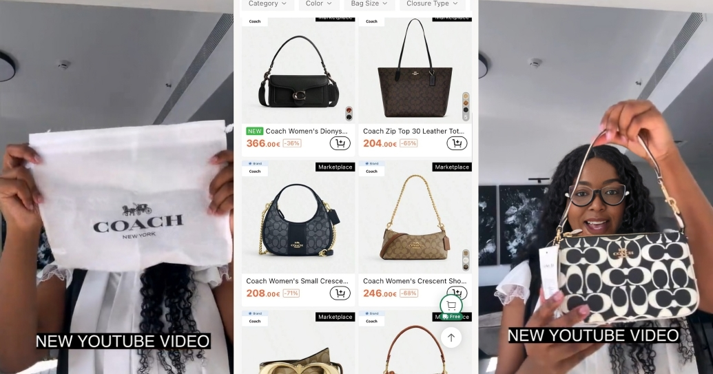 Shein prodaje originalne Coach torbe i proizvode drugih poznatih marki ...