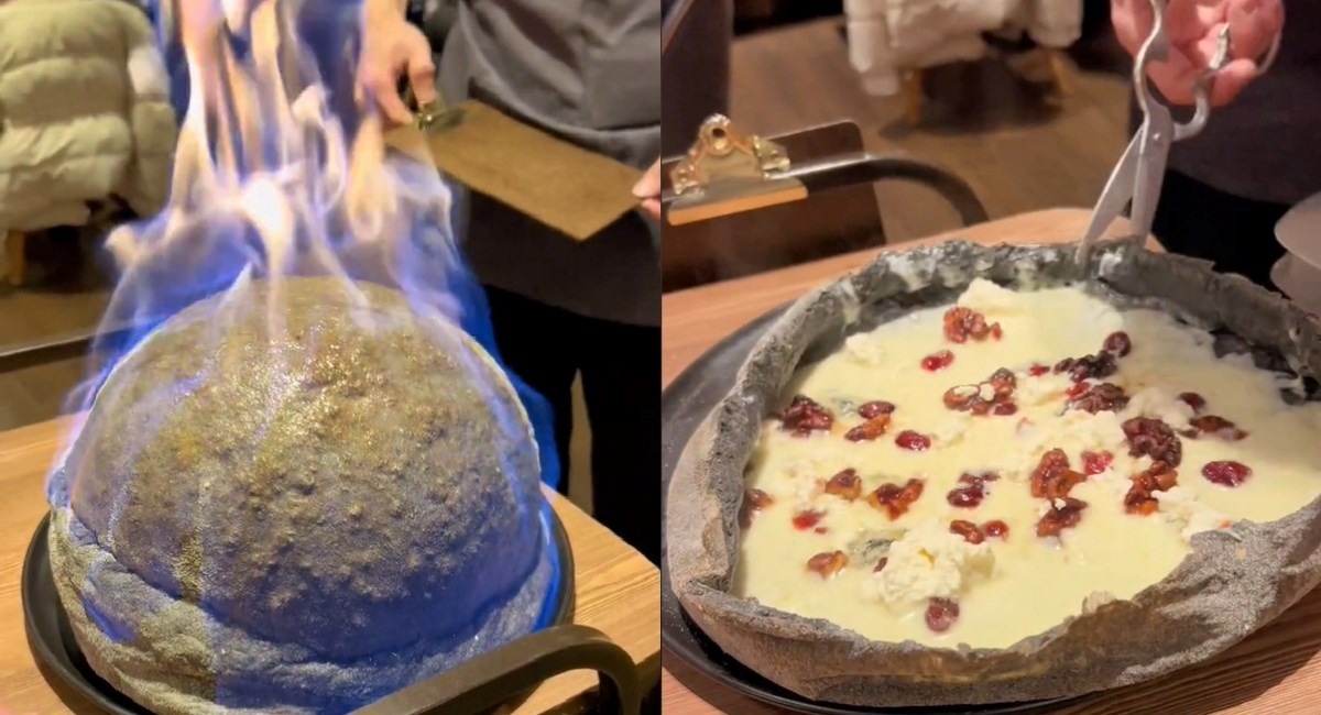 Ova pizza doslovce gori pred vama, a zatim se reže škarama. Biste li ju ...