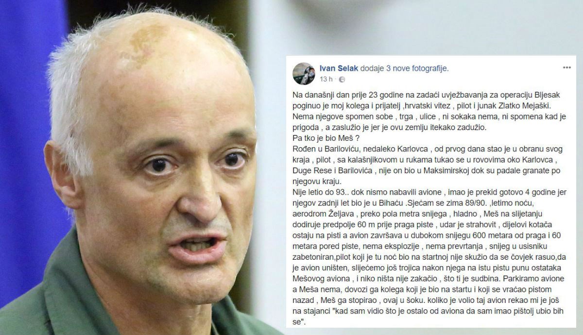 Status pilota Selaka širi se Fejsom: Prije 23 godine umro je junak koji ...