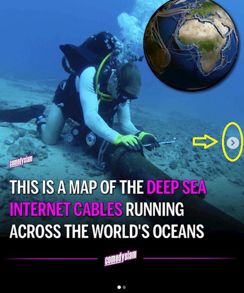Mapa prikazuje kuda u oceanima prolaze dubokomorski internetski kablovi ...