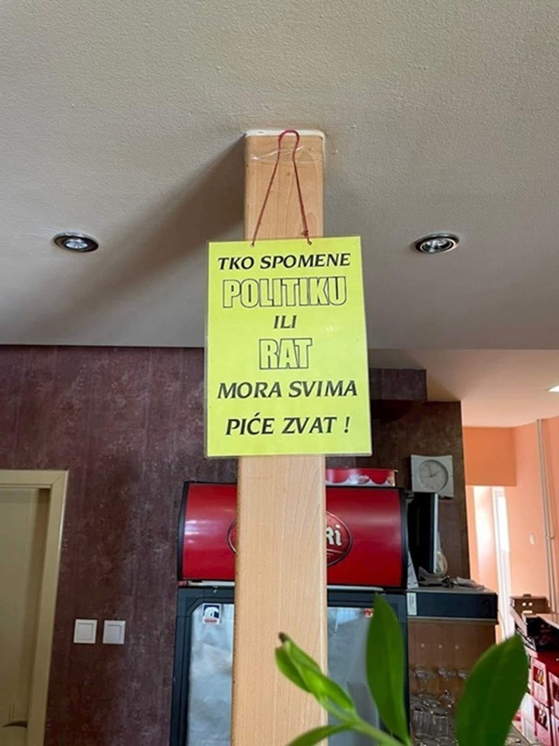Natpis u jednom zadarskom kafiću pravi je hit, vlasnik je smislio ...